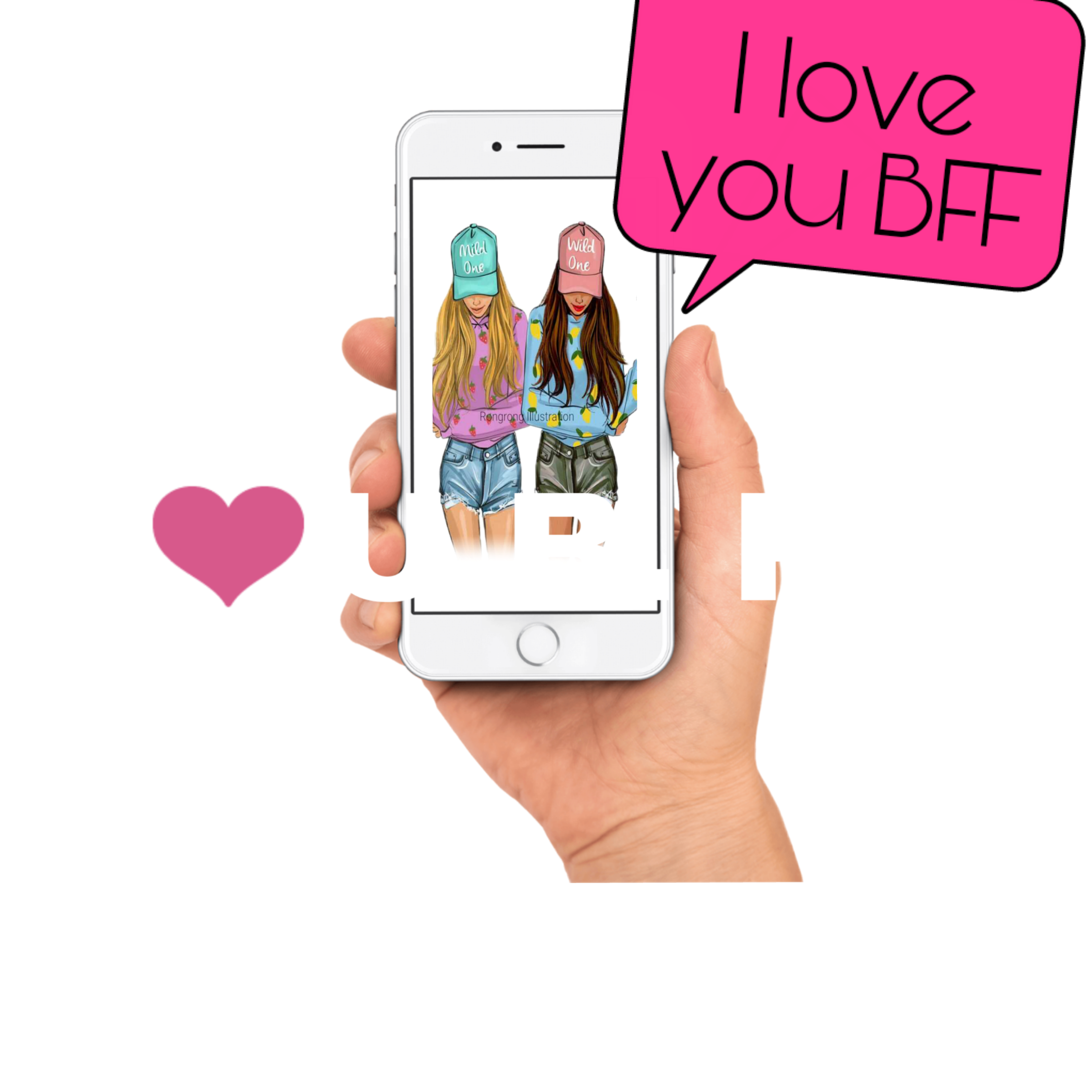 B f f Freetoedit B B F F 4ever Sticker By konstantinakal