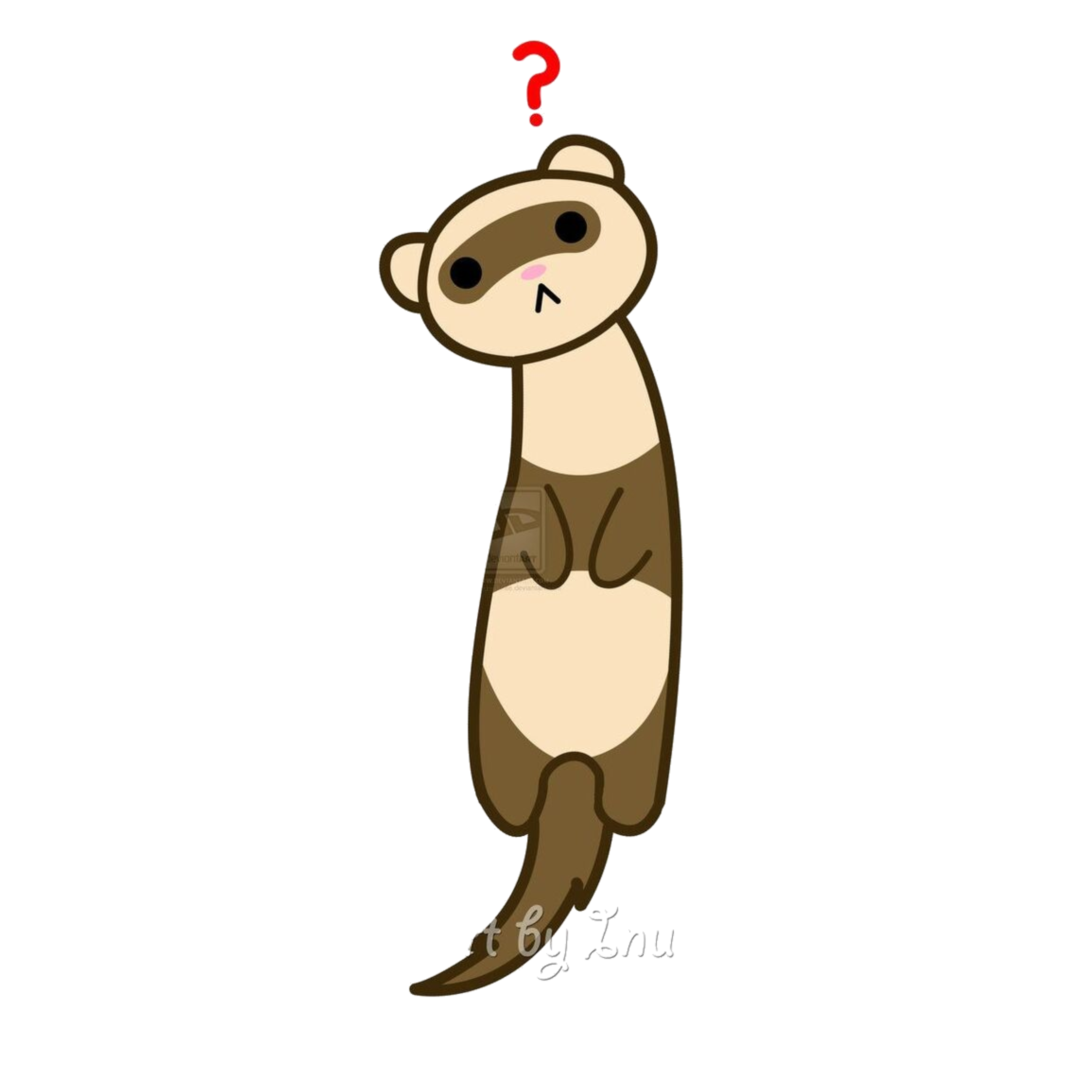 Chibi Ferret Drawing