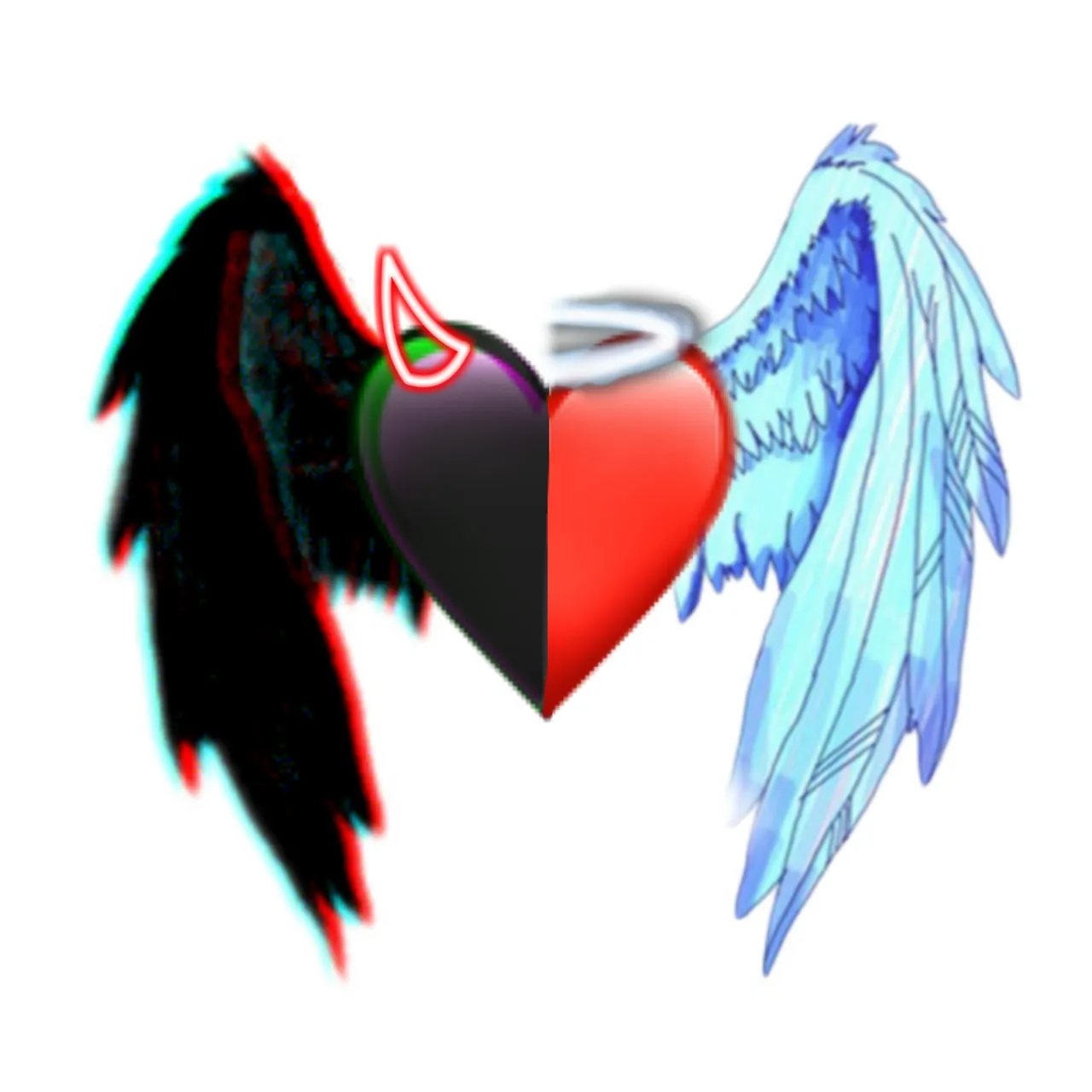 Half Angel Half Demon Heart