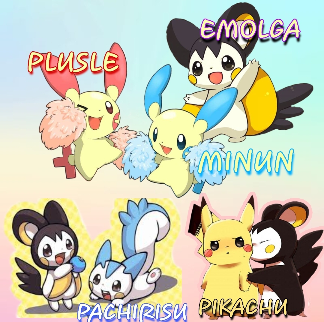 Pokemon Pachirisu And Emolga