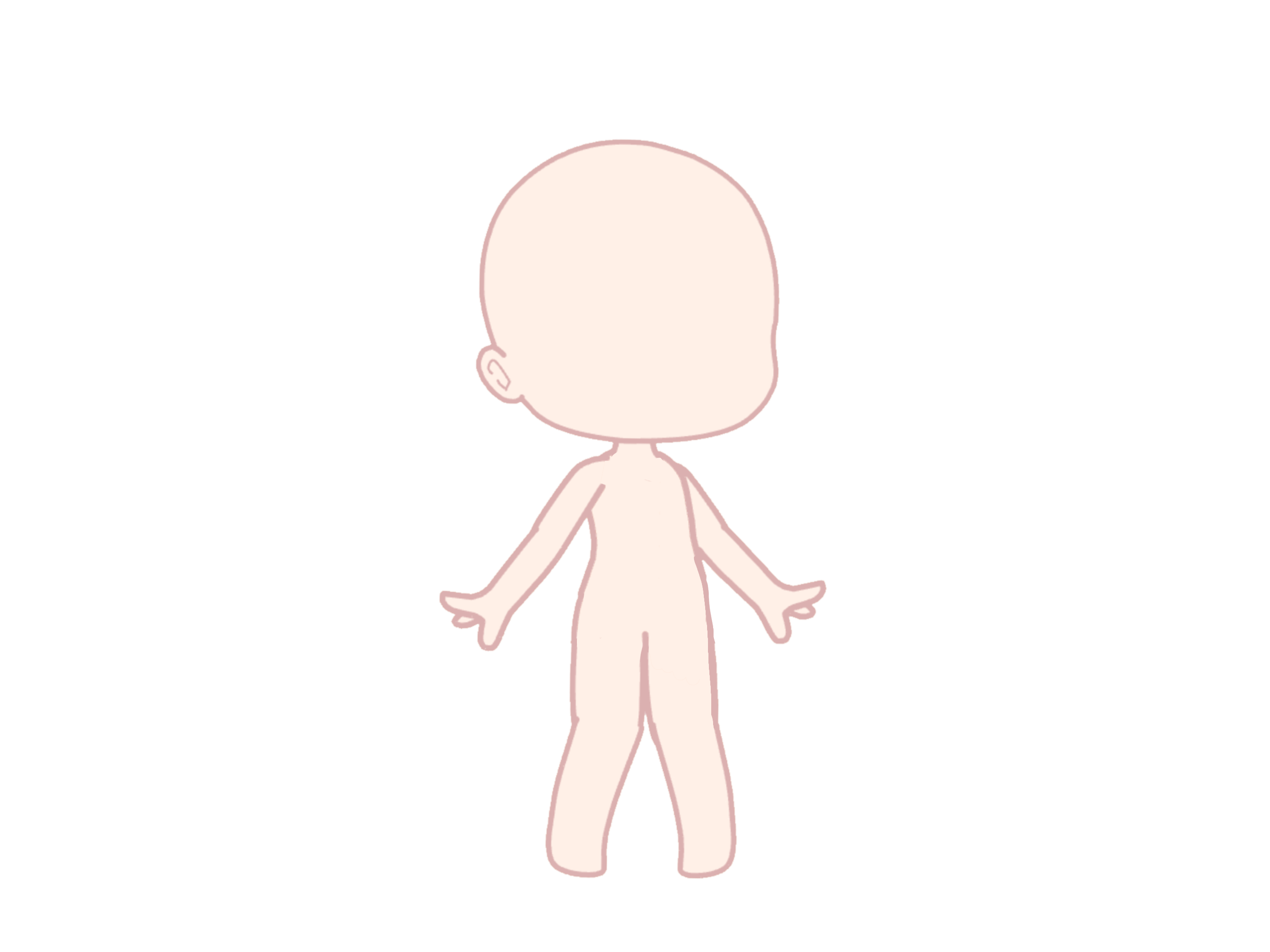 Body Base Gacha Gachalife Sticker By sugarh0neyicedtea